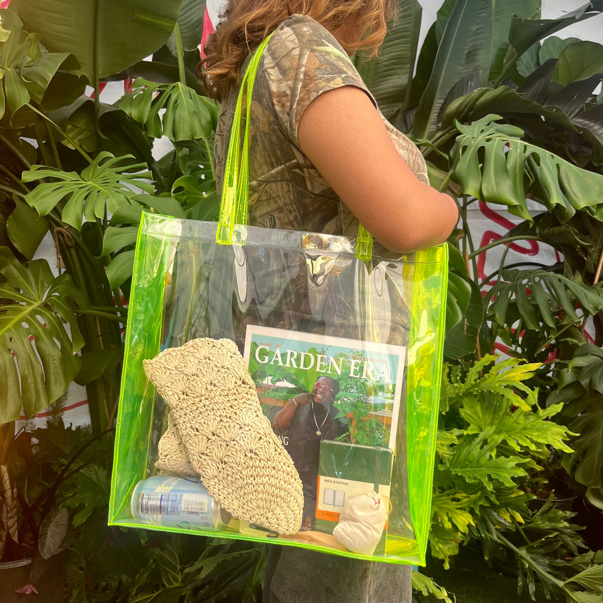 Transparent Colorblocked Tote Bag – Latinx With Plants